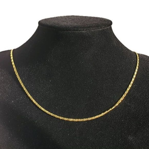 Accessories | 2 Mens 18k Solid Gold Chain Link Necklace 18 Karat Real ...